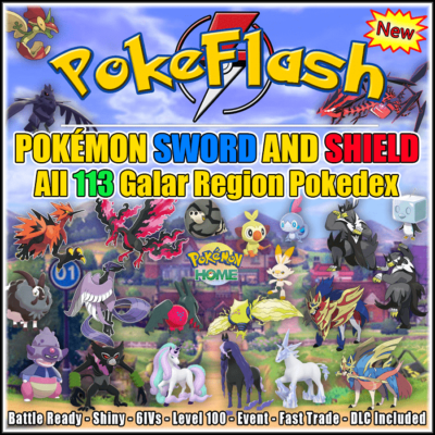 All 113 Galar Region Sword And Shield - PokeFlash